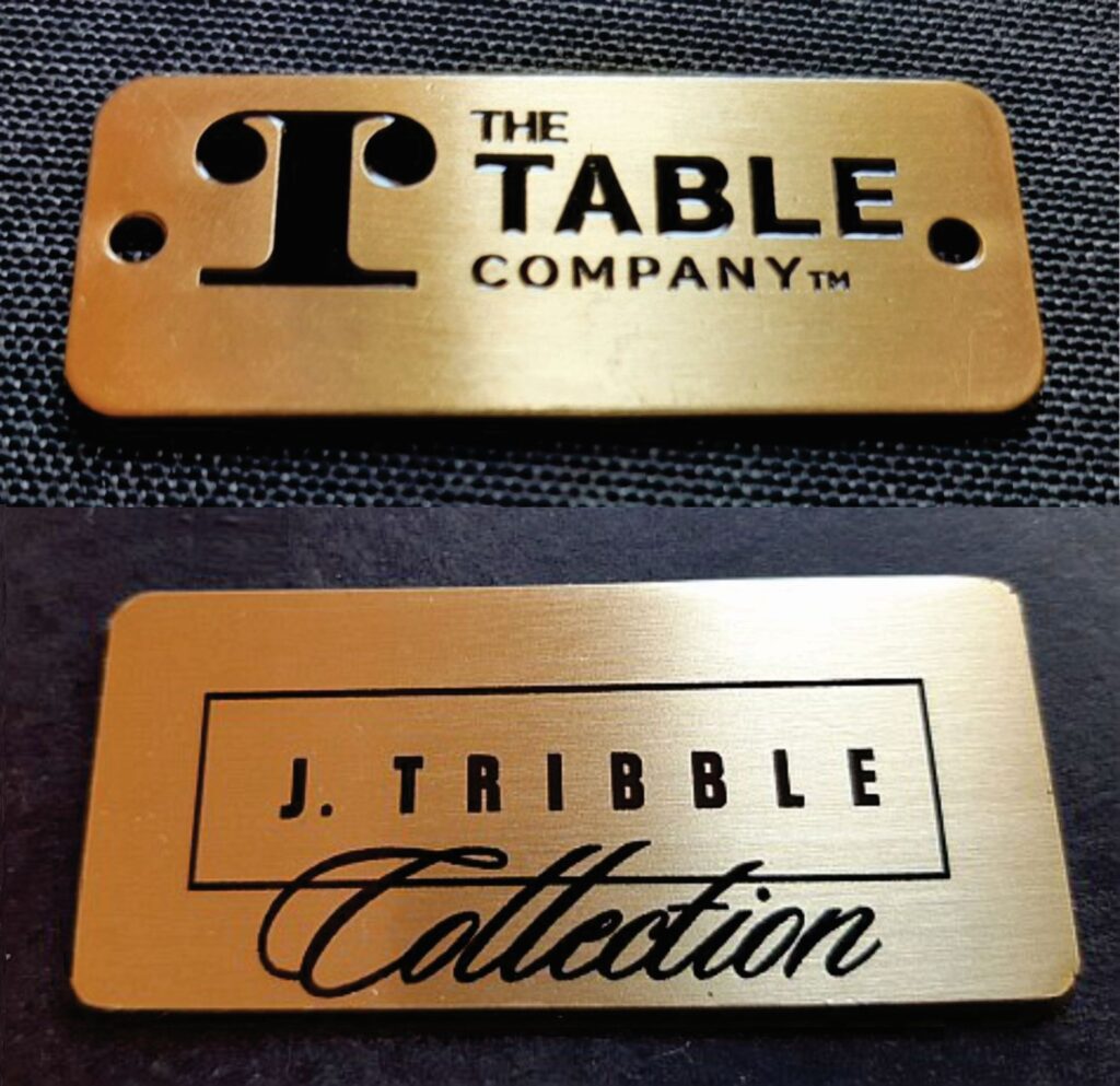 Furniture with Custom Brass Badges and Labels Personalize Your Space ...